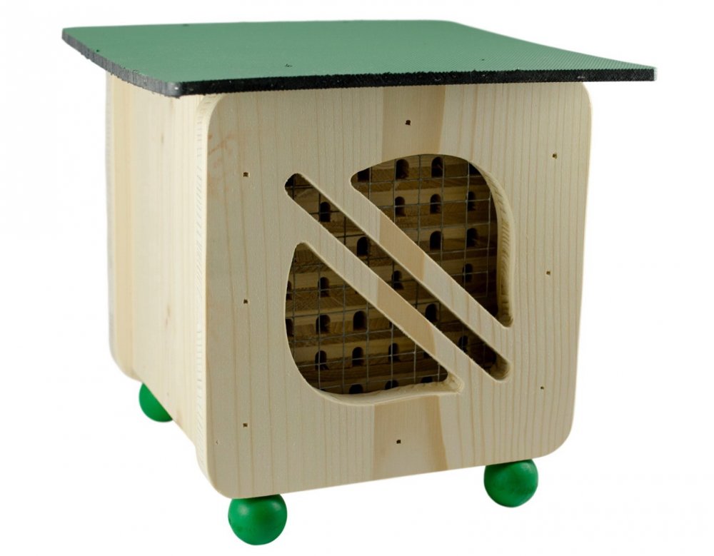 Insektenhotel für Wildbienen - Insektenhaus Form: Blatt, Location: auf ...